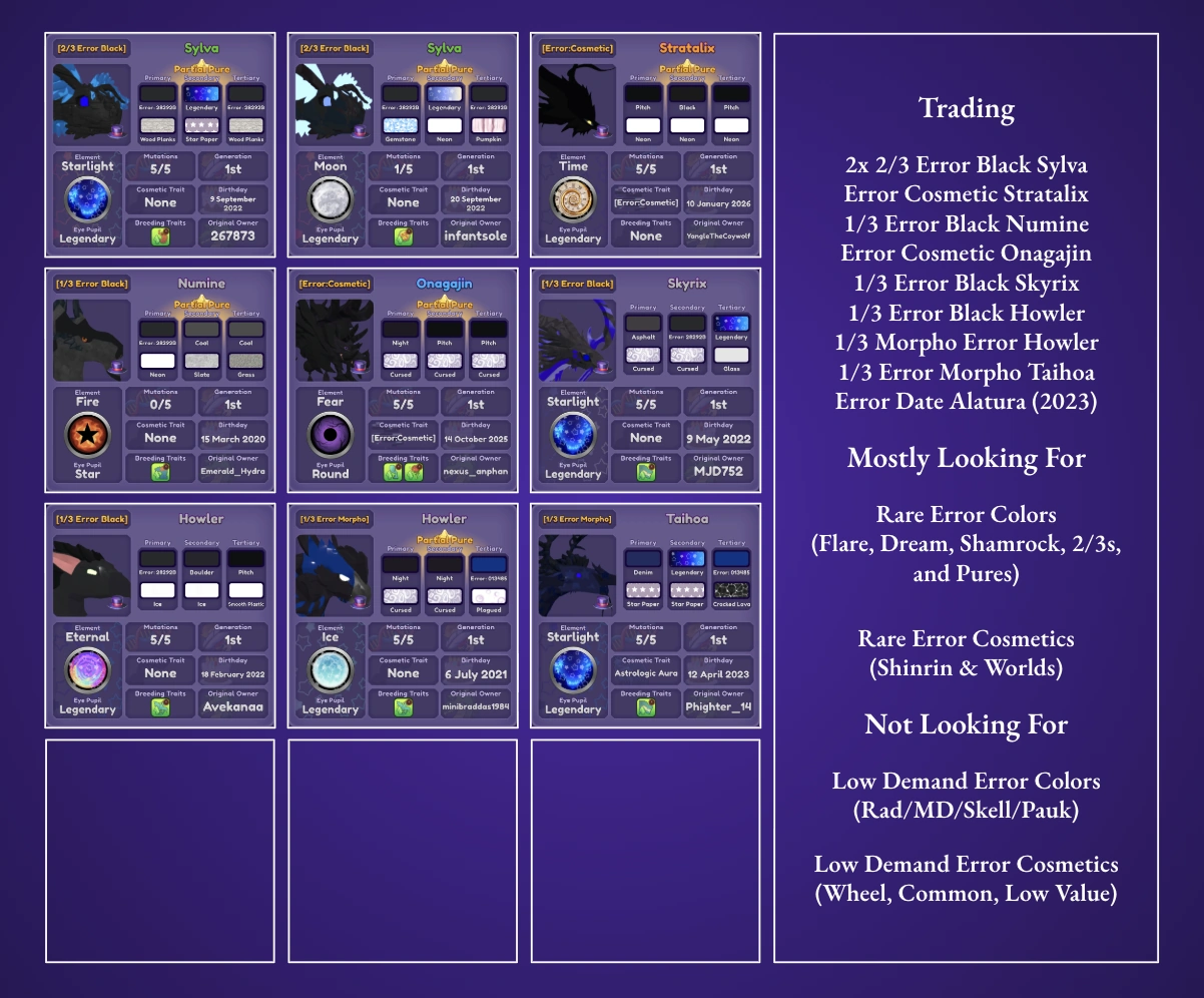 Trading Errors | Fandom