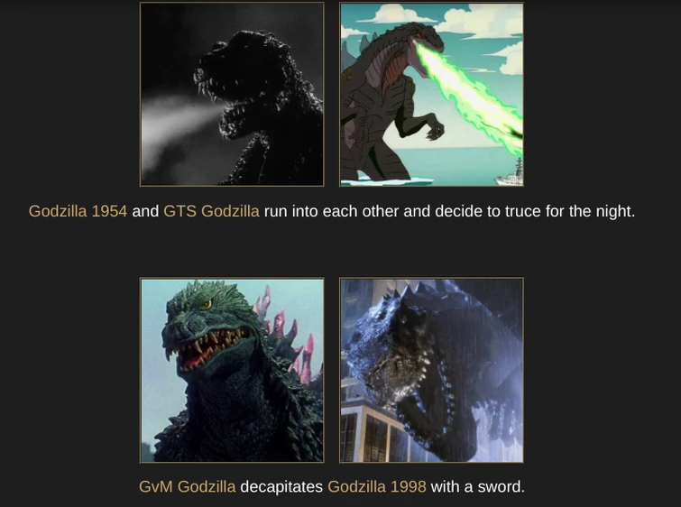Hunger games but with different Godzilla incarnations | Fandom