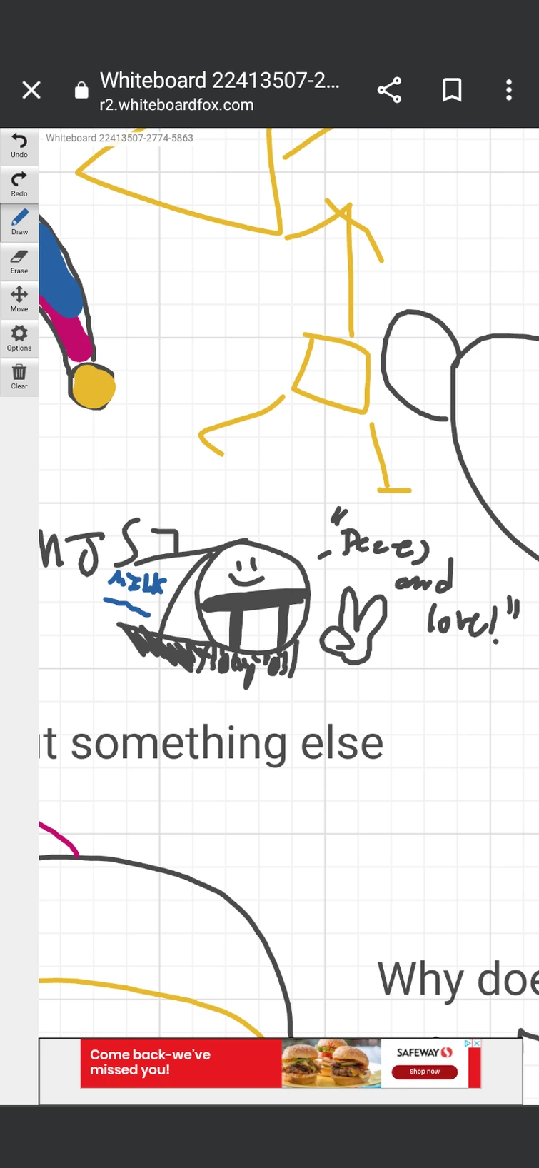 Drew Pomni in the whiteboard collab | Fandom