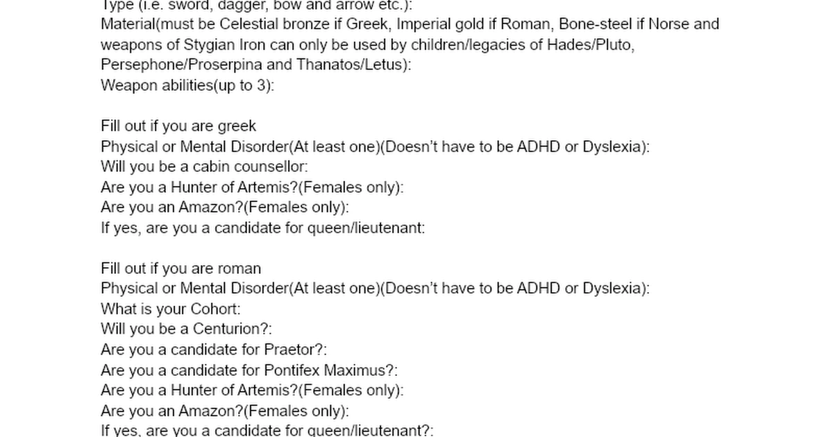 Ultimate RP Signups! | Fandom