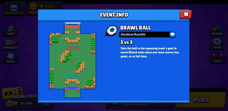 Brawl Ball Map that i made | Fandom