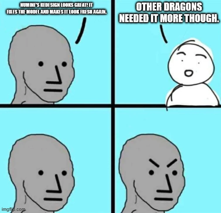 the numine redesign dilemma in meme format (click for full image) | Fandom