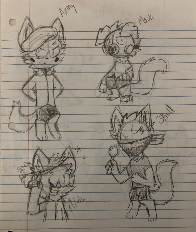 Joycawn inspired sketches of the characters | Fandom