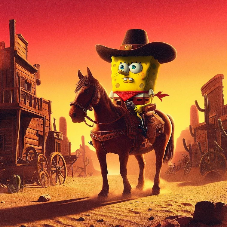 Some AI Art of SpongeBob in the Wild West | Fandom