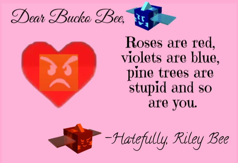 Aw, look! Riley Bee sent Bucko Bee an early Valentine's Day card! How ...