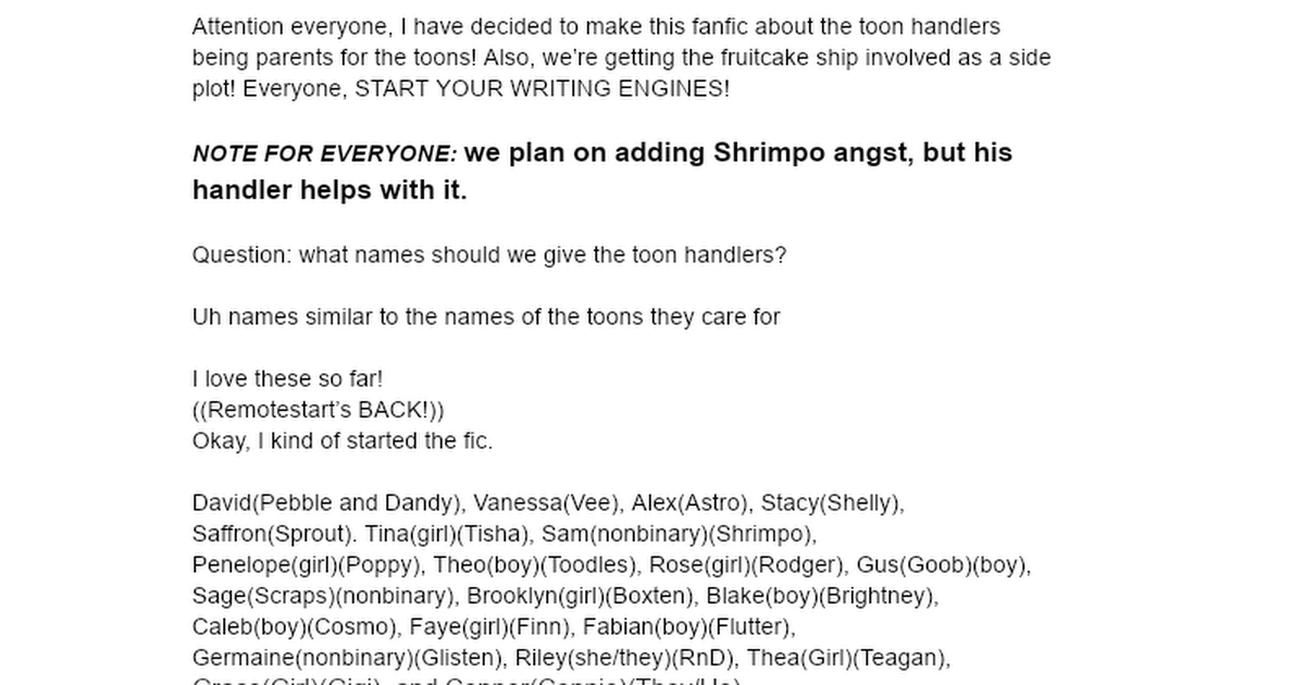 fanfic and au reminder | Fandom