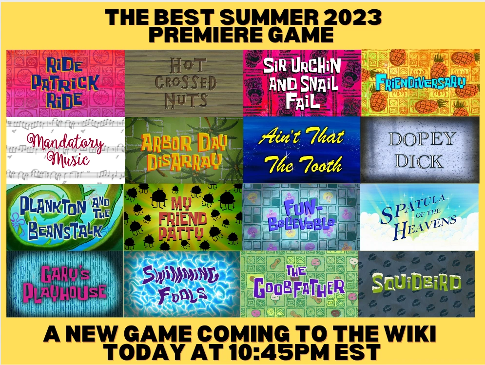 Info about the upcoming Best summer 2023 premiere game round 1 | Fandom