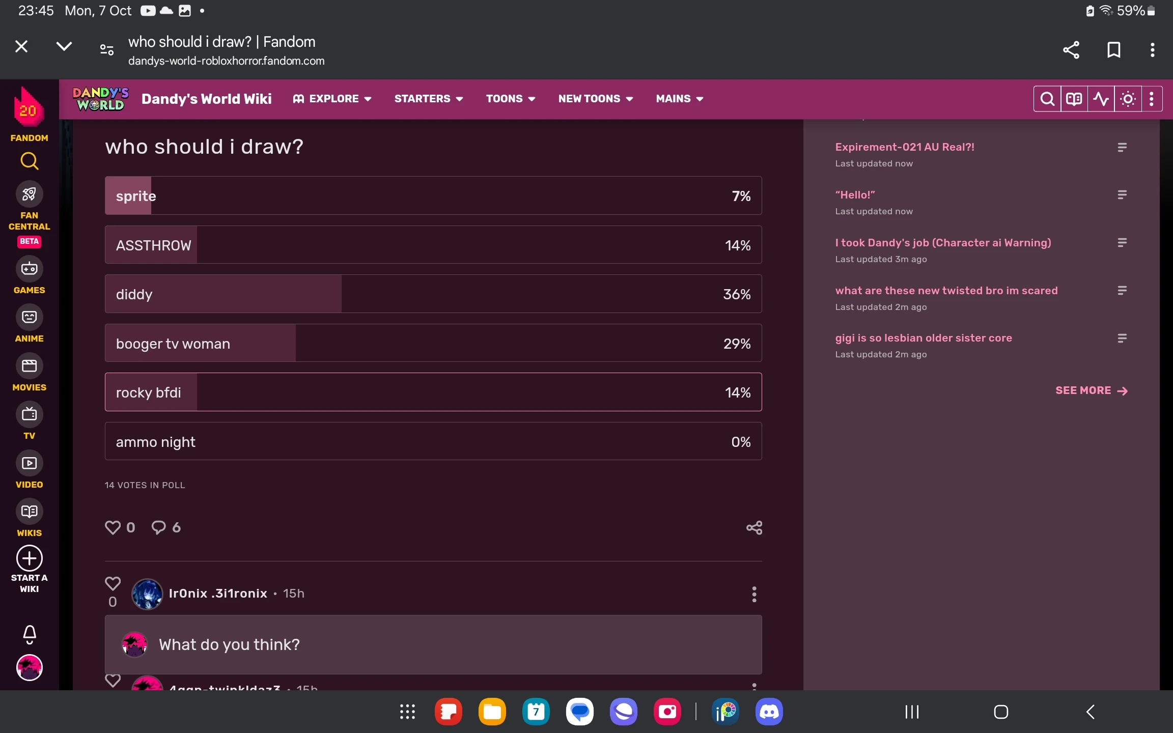 aight heres ur diddy from freakys world ig..... this is so shit mb bro | Fandom