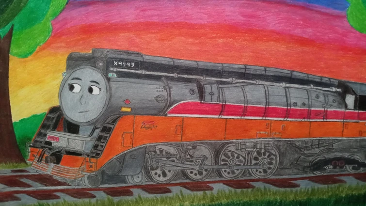 Southern Pacific 4449 with a face | Fandom