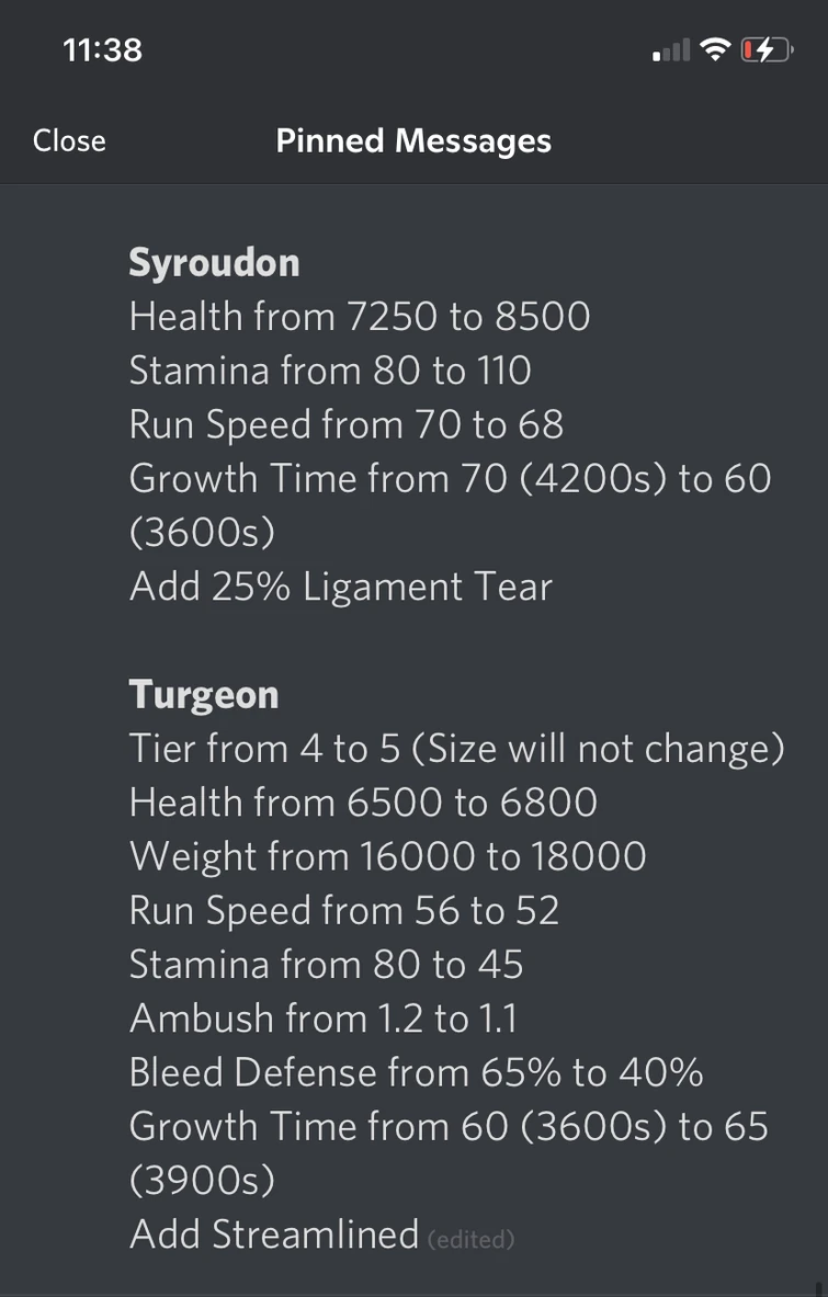 Stat changes for this update | Fandom