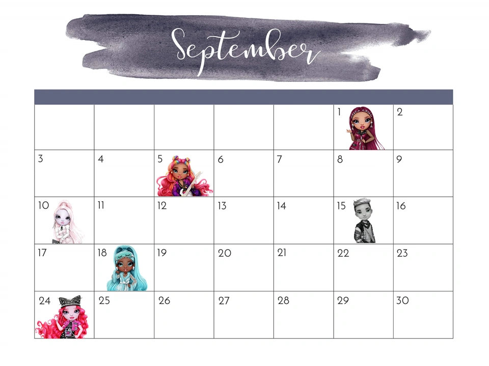 Birthday Calendar: September | Fandom