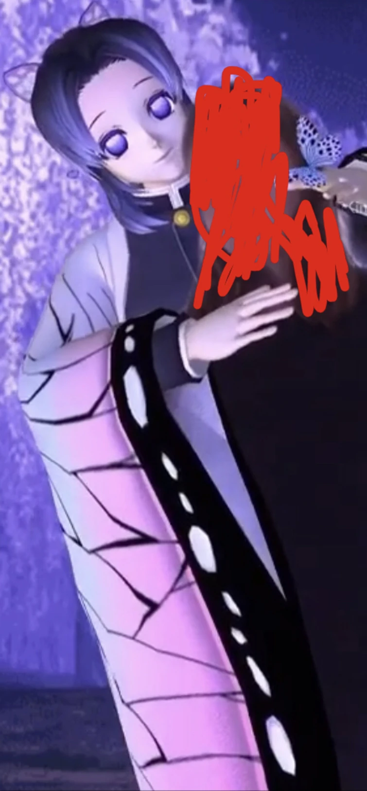 My friend found a shinobu filter and sent an image of her using it. It ...