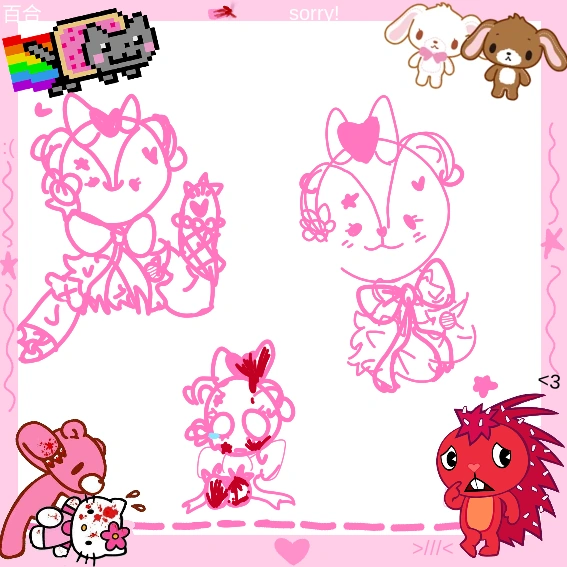 my hc of giggles design :> | Fandom
