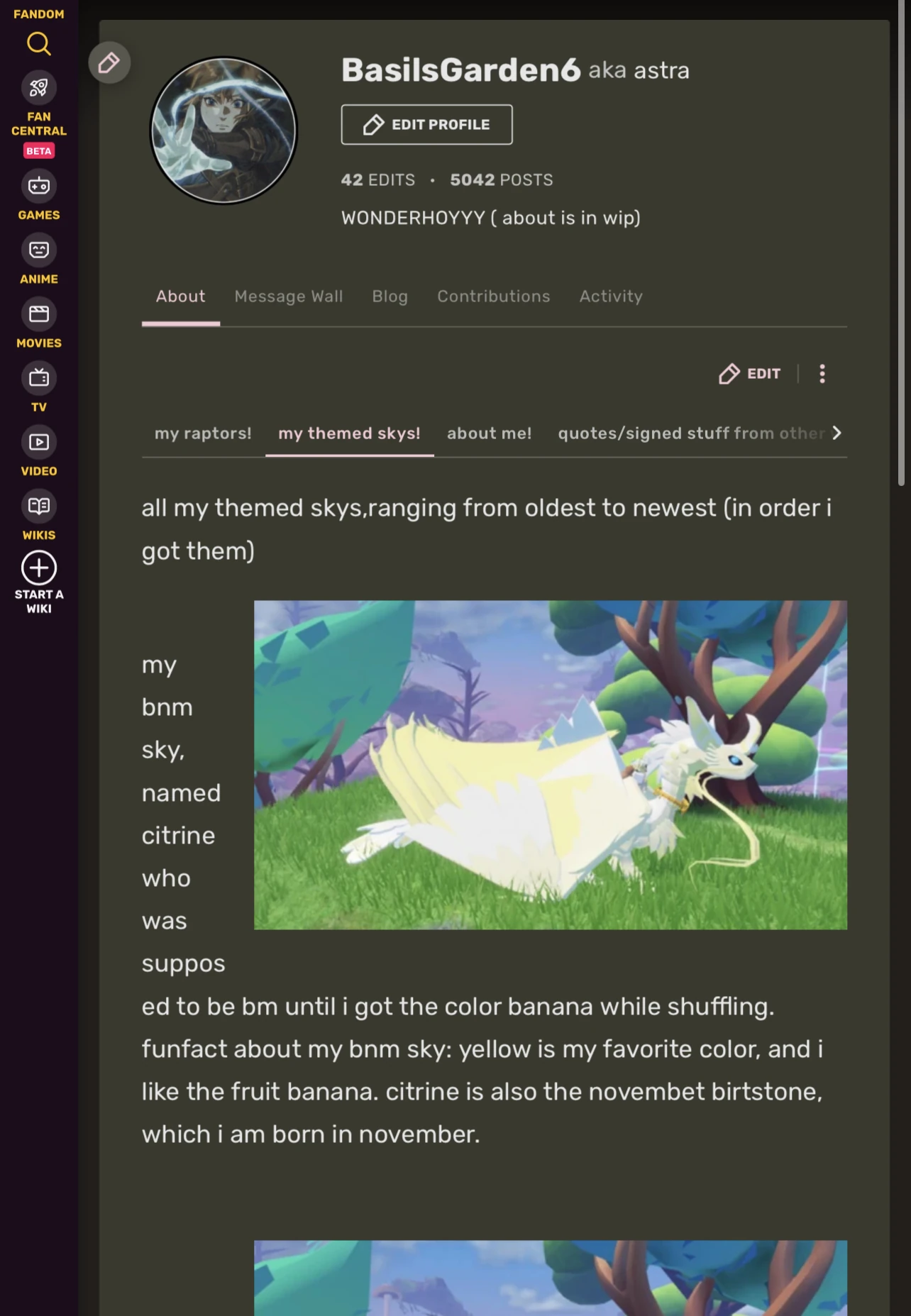 HII SORRY I NEED HELP WITH FIXING MY ABOUT | Fandom