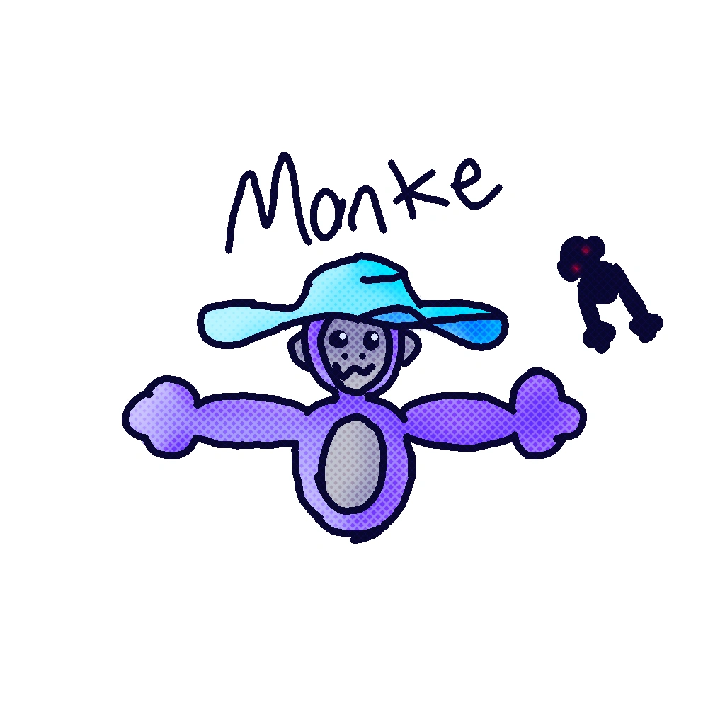 I drew my usual monke | Fandom