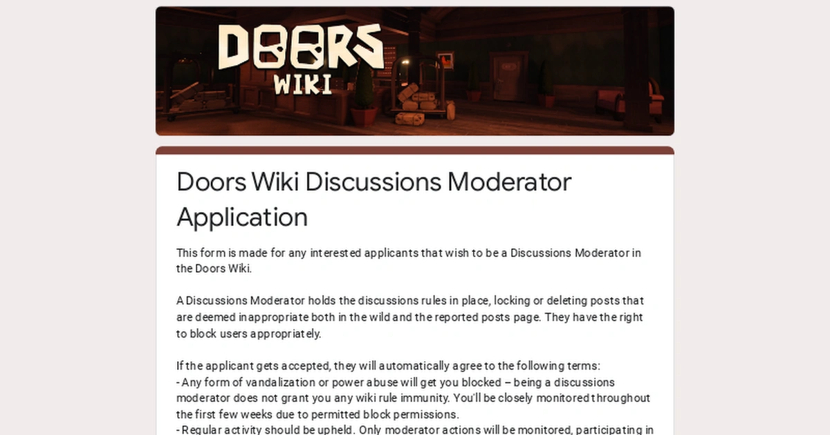 Discussion Moderator Applications | Fandom