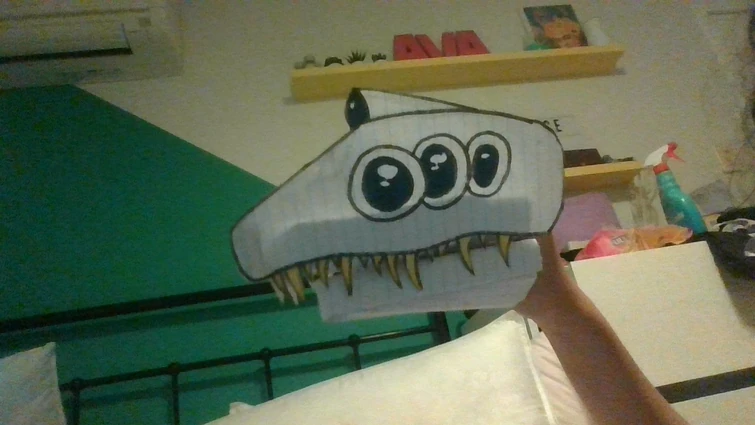 I recently made a Sentinel paper dragon puppet, SO I HAD TO OKAY ...