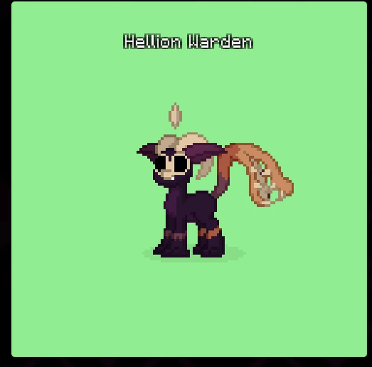 i made a hellion warden in a custom pony town server | Fandom