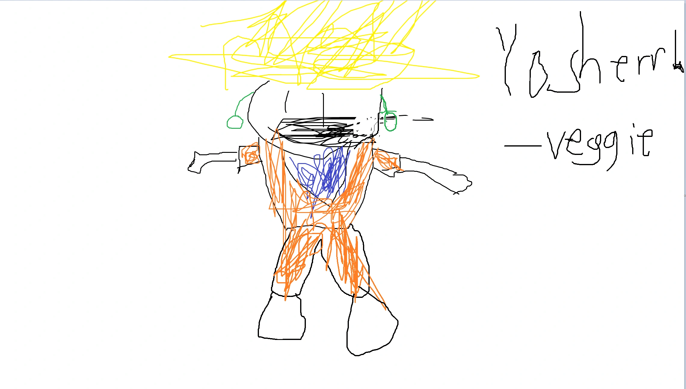 To celebrate my favorite user, i created some vegito fanart, enjoy ...