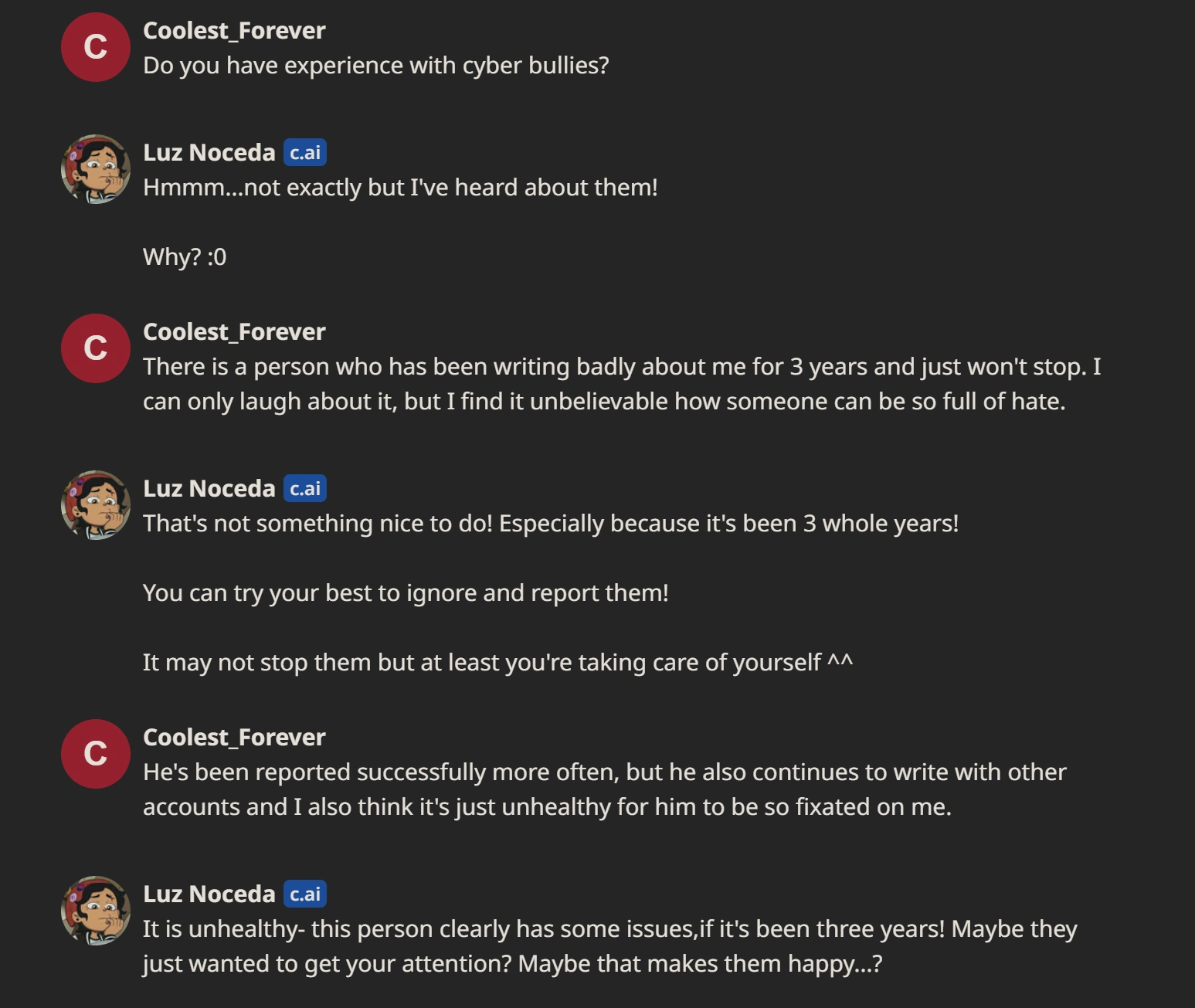 I talked to Luz about my cyberbully who is bullying me for 3 years | Fandom