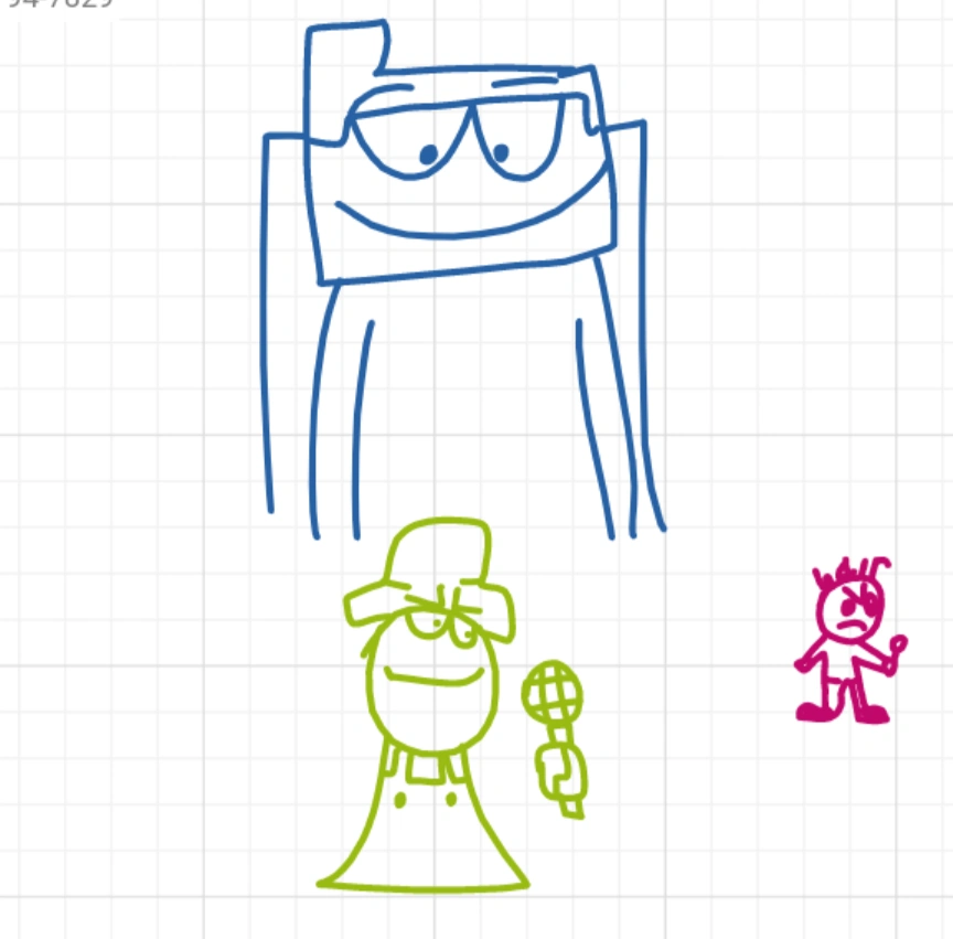 I drew ron, bob, and little man, but... Different. Yes. | Fandom