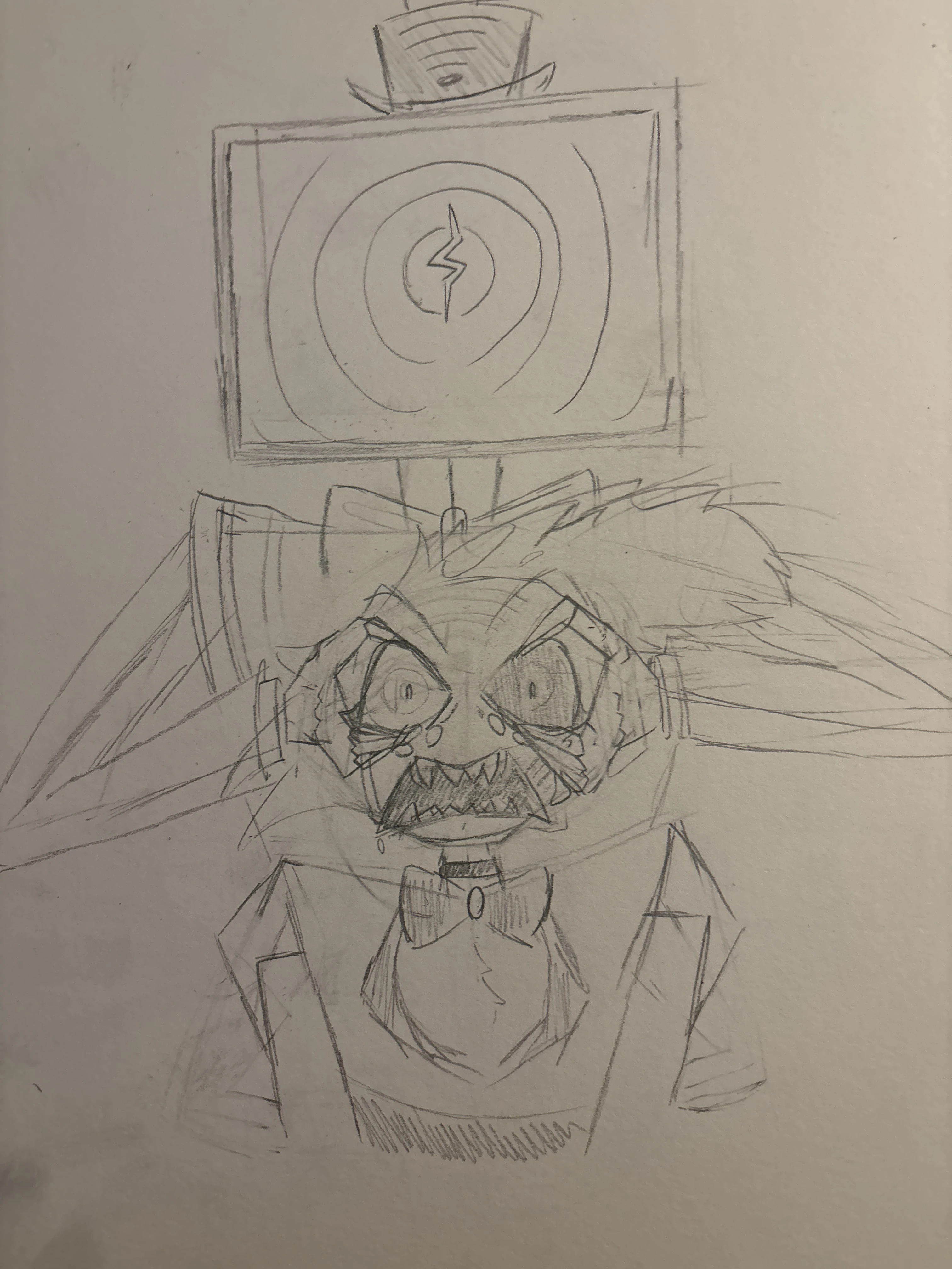 Drew the scene where Vox hypnotizes Angel | Fandom