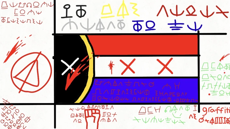 Some l’manberg graffiti in enderman (blood) | Fandom