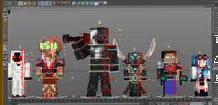 Does anyone here actually have the canonical height of these characters ...