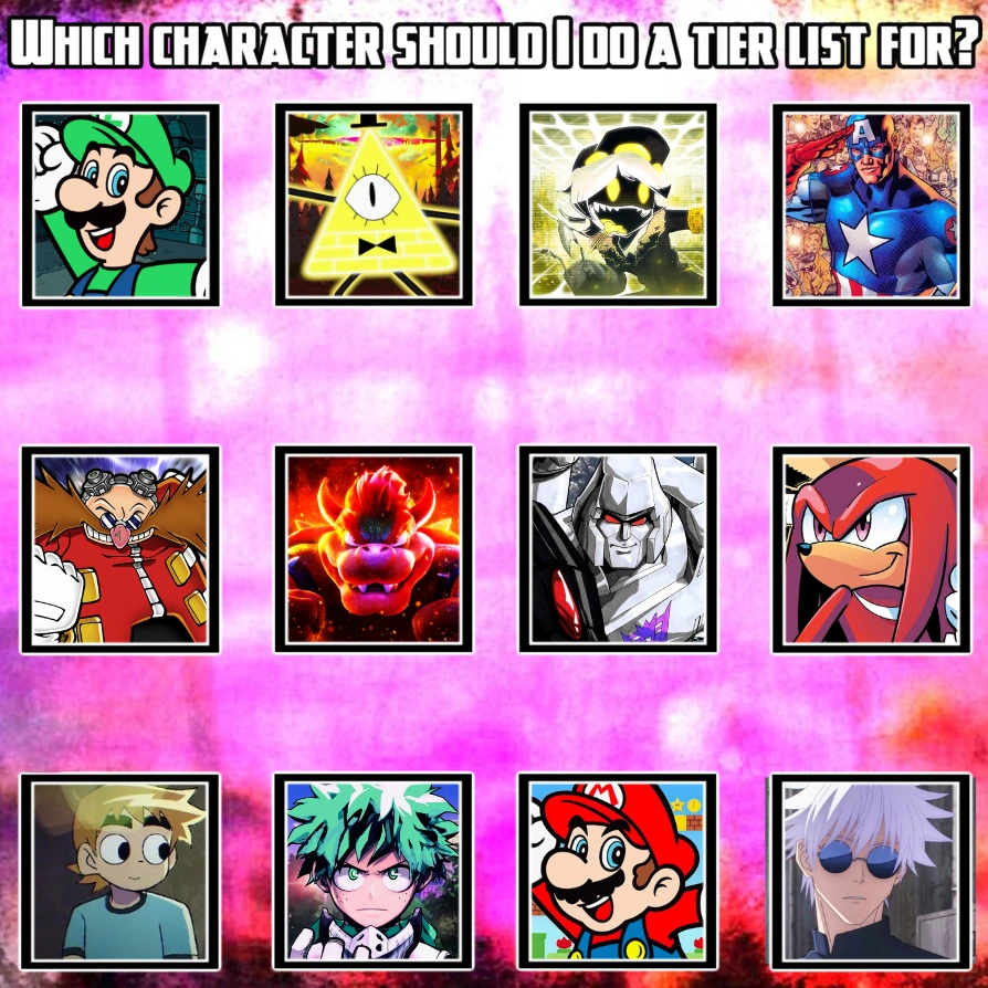 What Character Should I Do a Tier List For? | Fandom