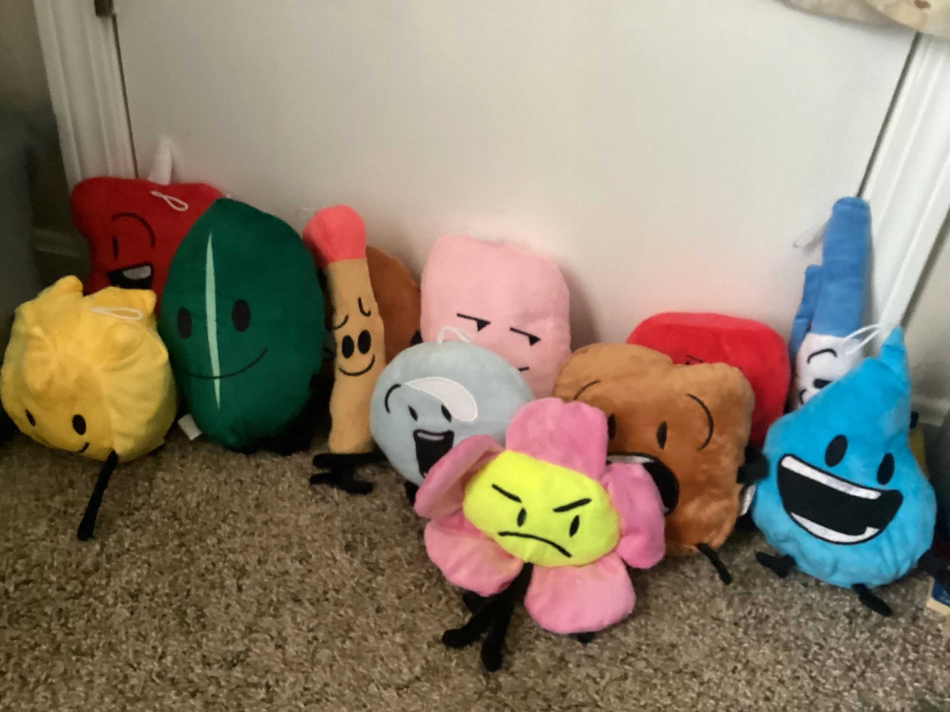 When I said I wanted BFDI plushies I ended up getting the bootlegs 😭😭😭 ...