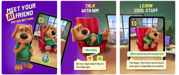 This is what Talking Ben AI's Images looks like in IPad Version by the ...