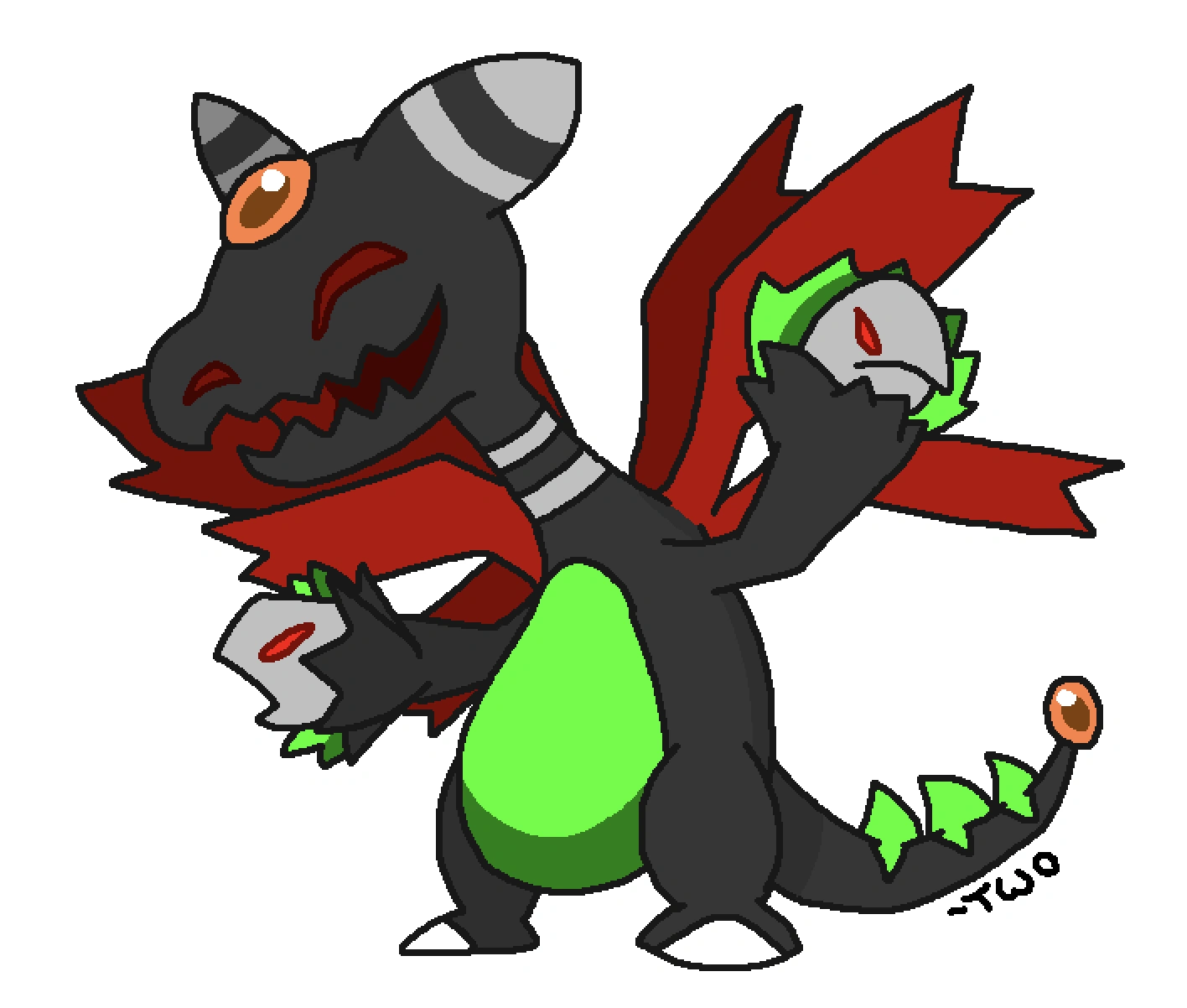Neon Ampharos + Hydreigon fusion fanart | Fandom