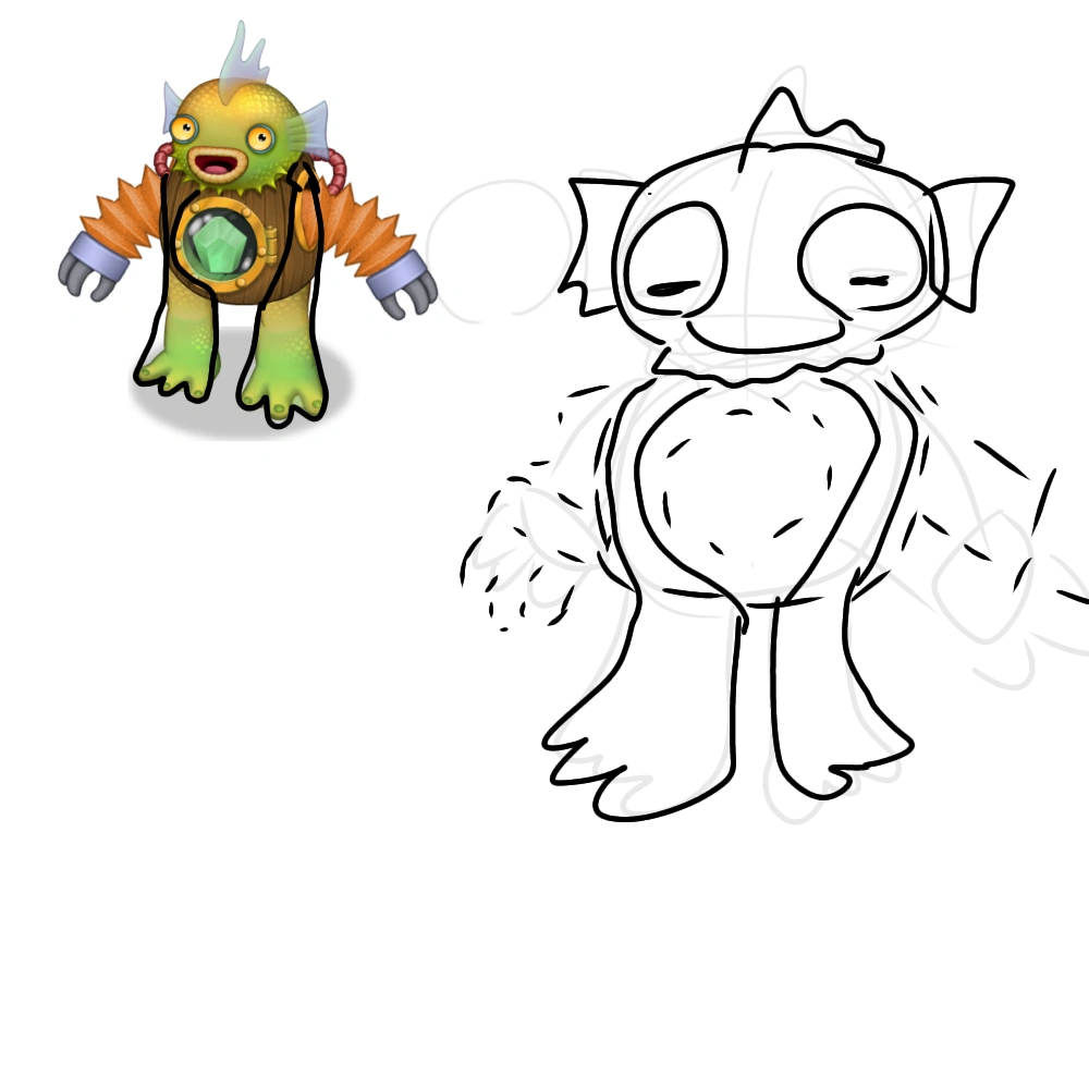 what bellowfish looks like without its suit | Fandom