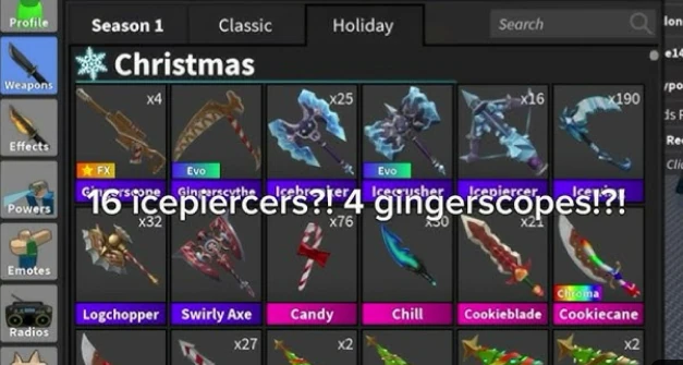 POV: everybody’s mm2 inventory here be like: | Fandom