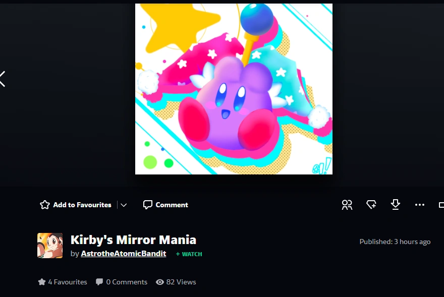 Astro's first DeviantArt post, 82 views, 4 favorites, 3 hours ago | Fandom