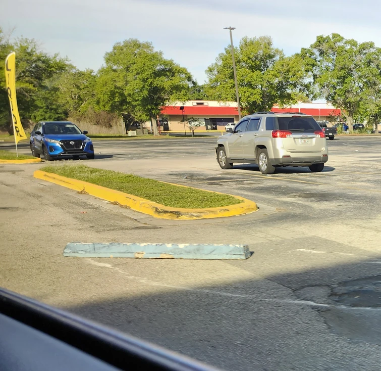 Yall some old fart in a versa dragged a parking barrier just now omg 💀💀 ...