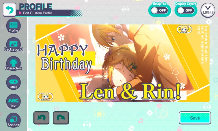 happy birthday to Len & Rin!! | Fandom
