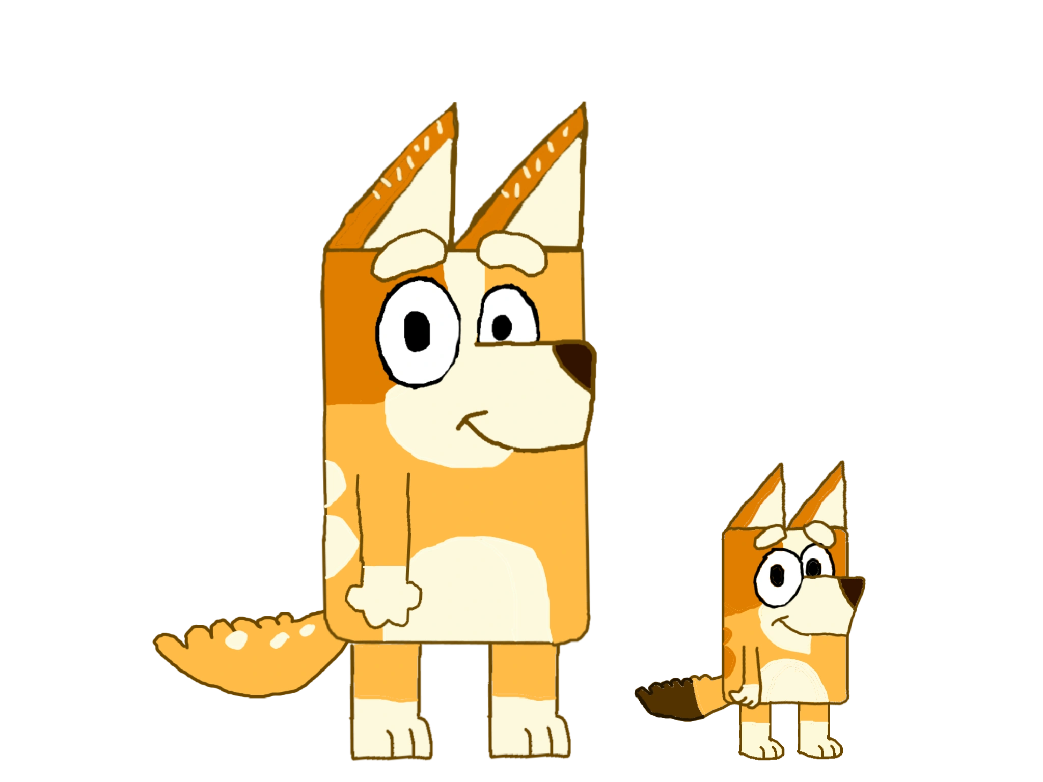 Chilli And Bingo (2016 Style) Art | Fandom