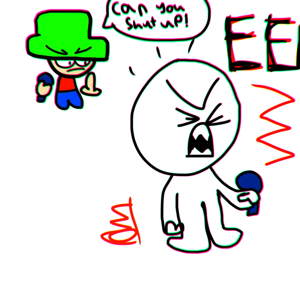 go away im trying to rap this blue haired dude | Fandom