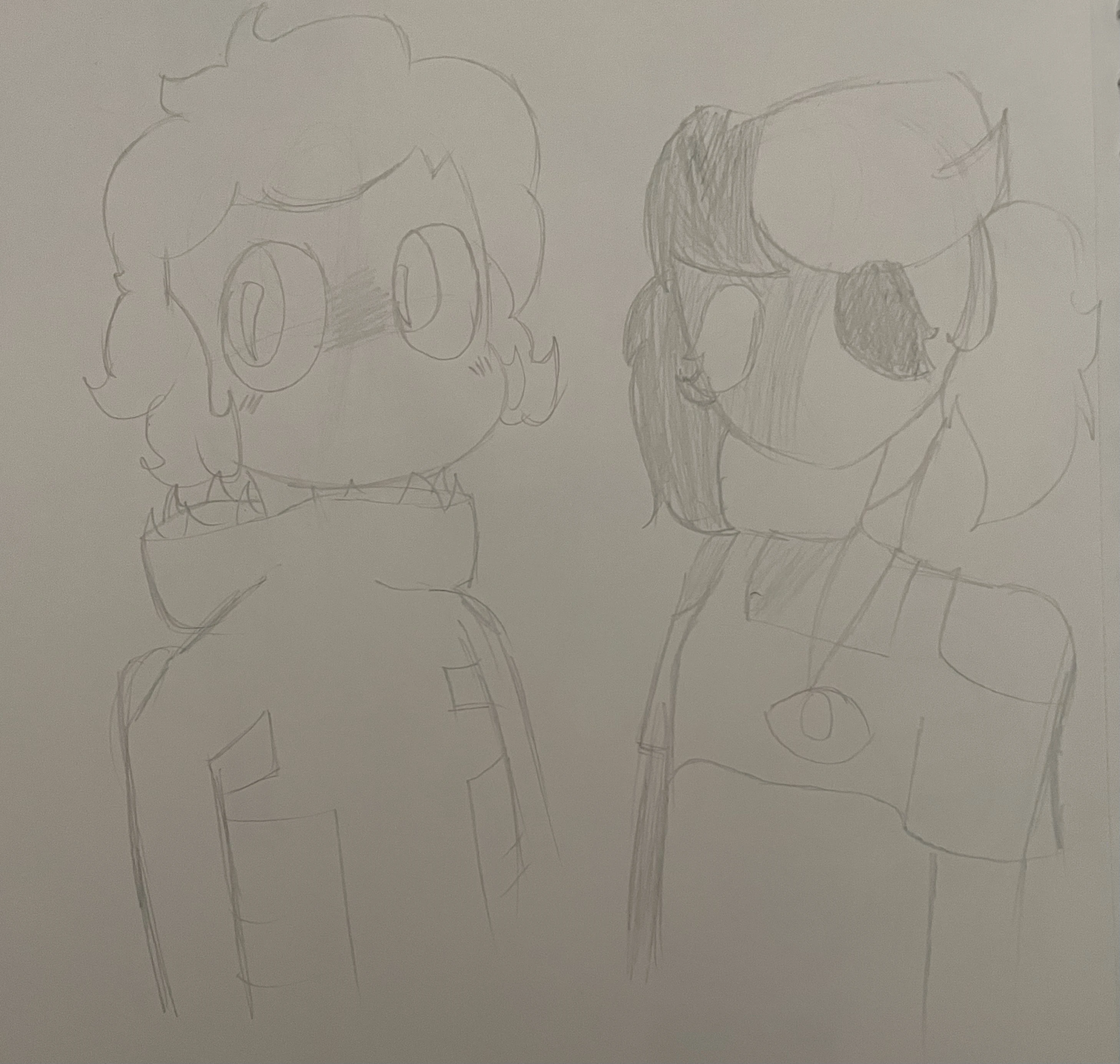 Sketched out two OCs I was given | Fandom