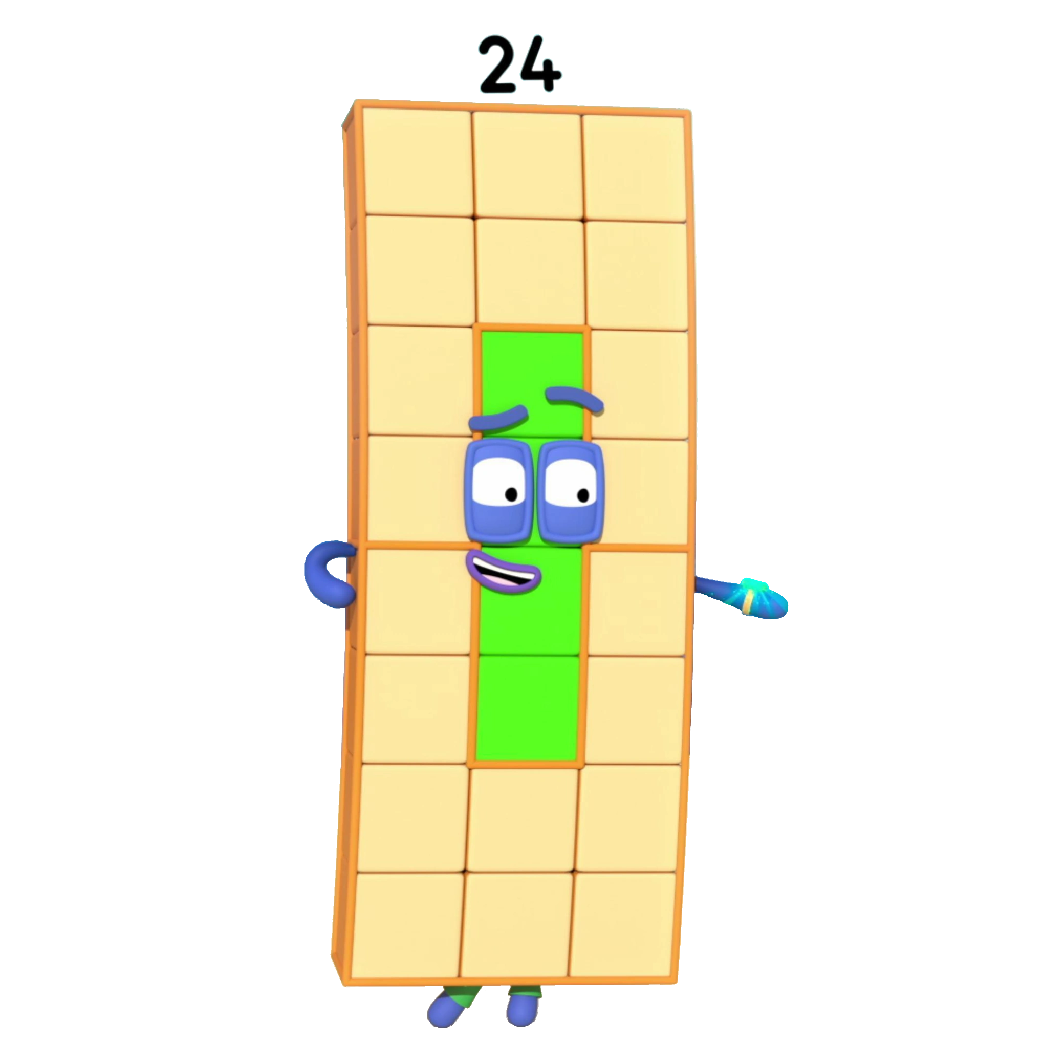 I made a transparent image of numberblock 24! ~ | Fandom