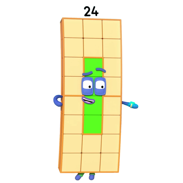 I made a transparent image of numberblock 24! ~ | Fandom