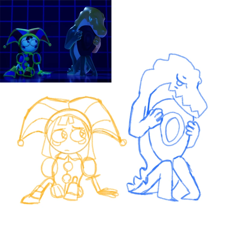 Pomni and Gummigoo scene redraw!!! | Fandom