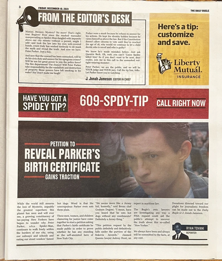 Daily Bugle Newspaper Outlet Promo Images | Fandom