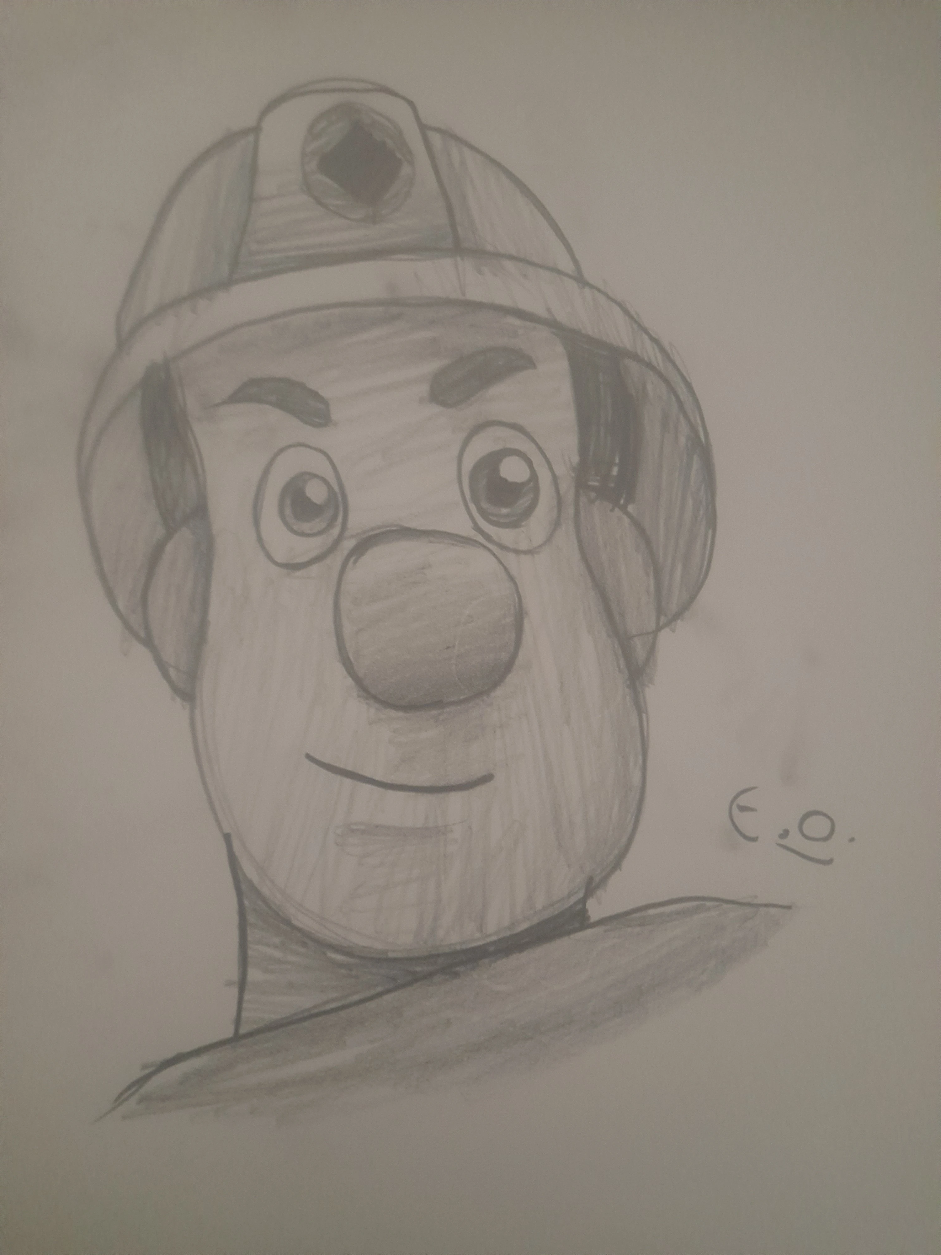 My sketch of Fireman Sam | Fandom