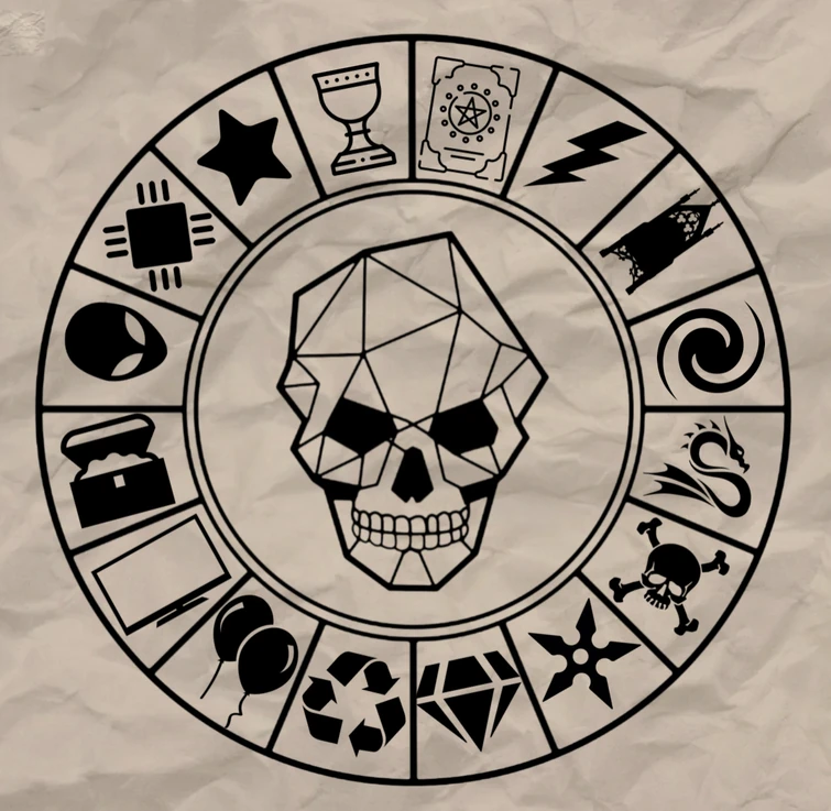 My very own cipher wheel, try to guess the meaning behind the symbols ...