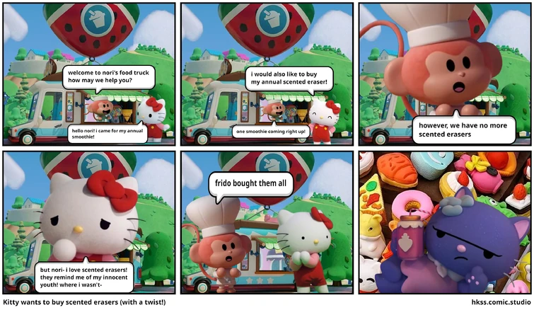 Kitty wants to buy scented erasers (with a twist!) | Fandom