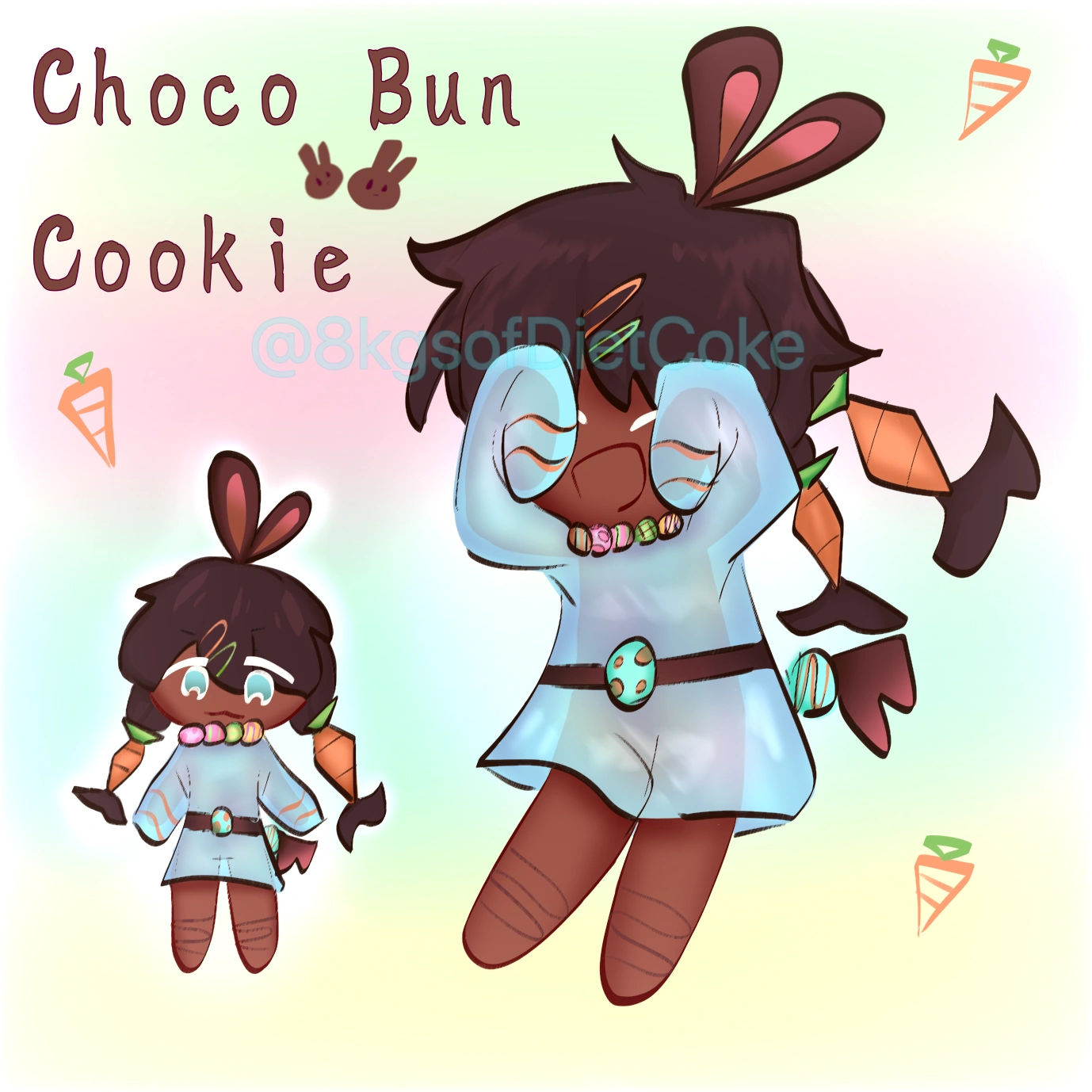 easter / chocolate bunny oc i made cause boredom | Fandom