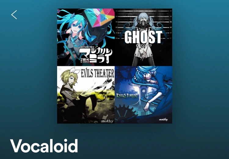 Created a vocaloid playlist and wanted to enjoy with the rest of the ...