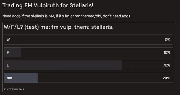 Trading FM Vulp for Stellaris! | Fandom